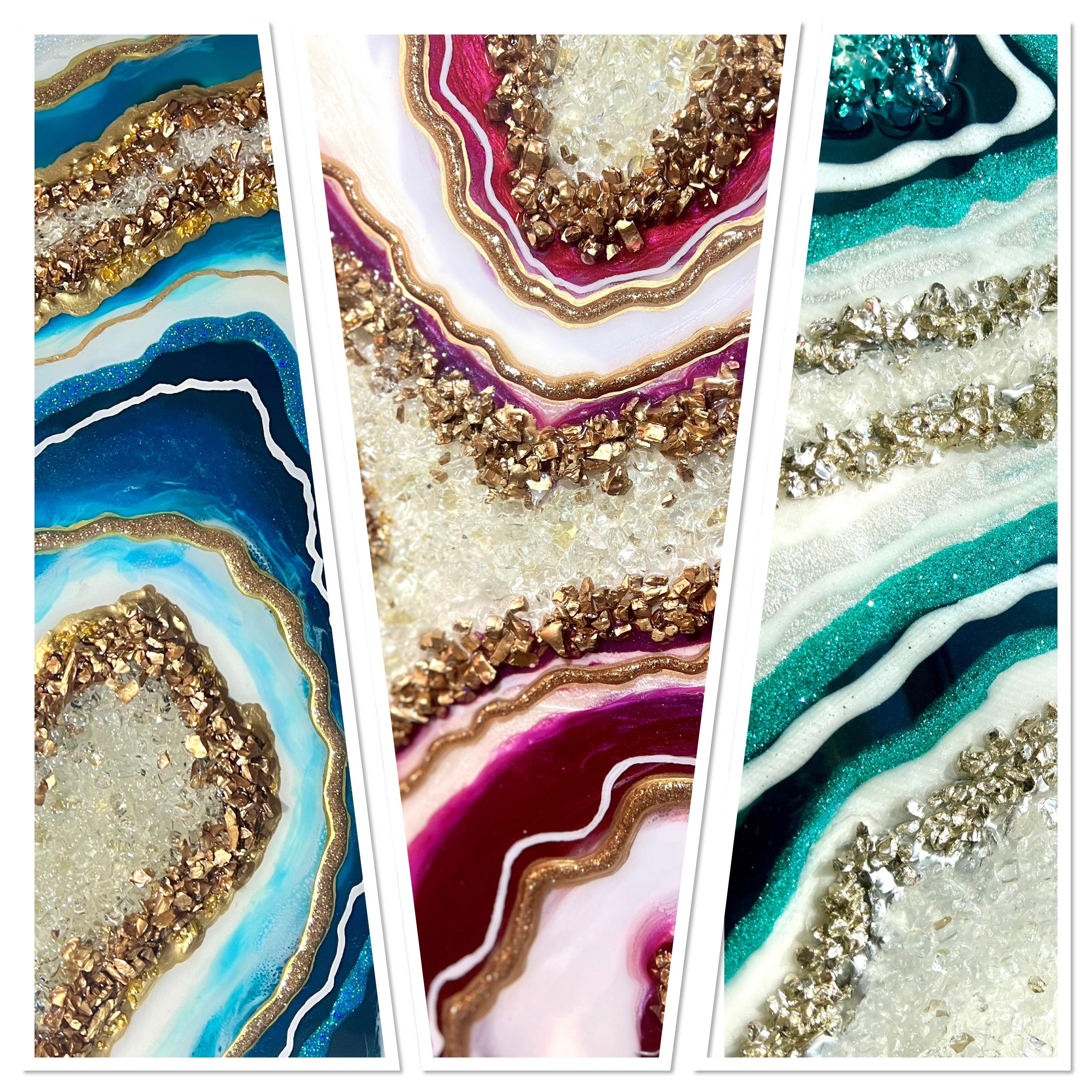 Resin Geode Paintings